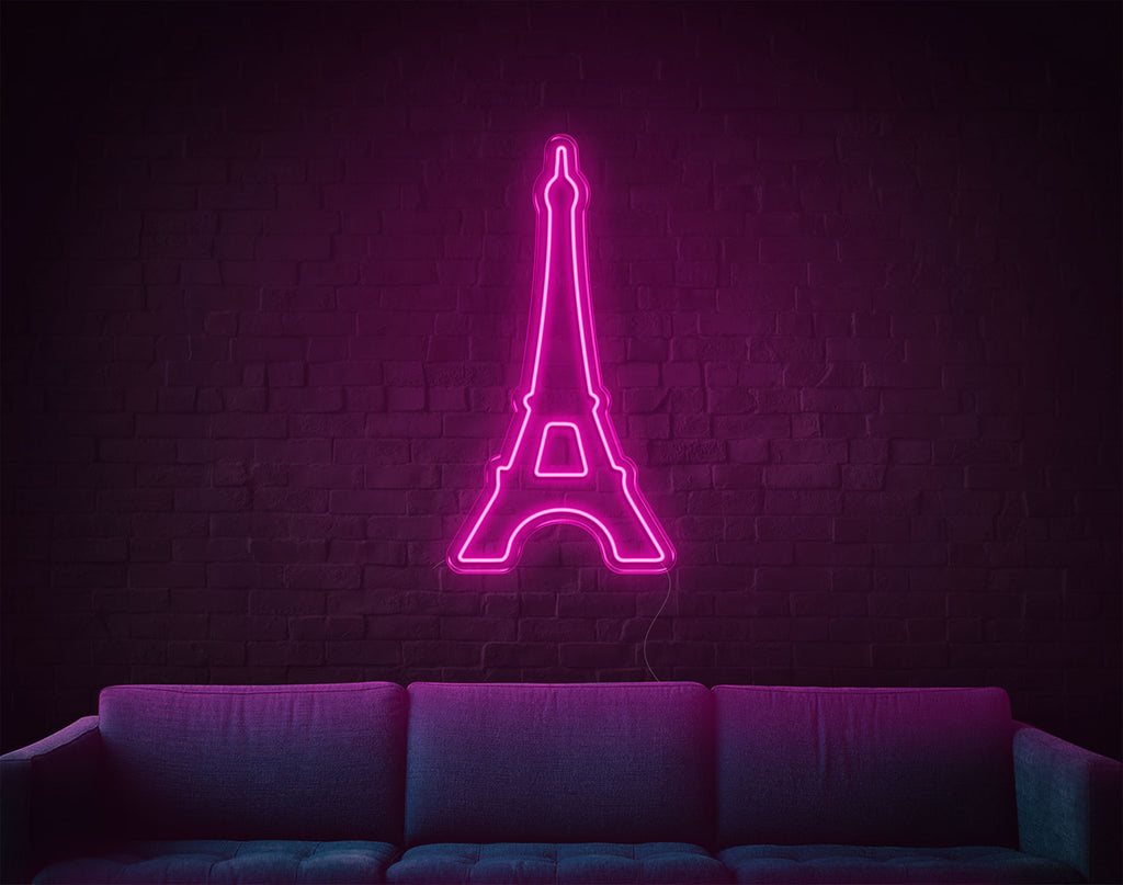 Eiffel Tower Neon Sign