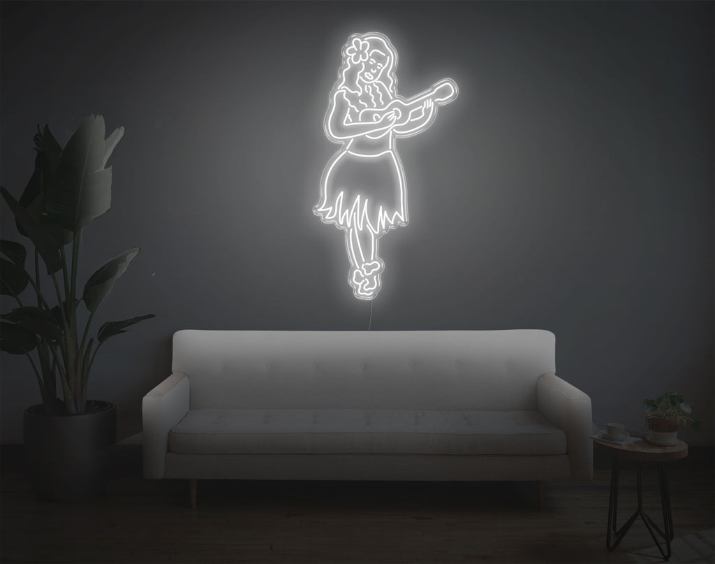 Hula Girl LED Neon Sign!