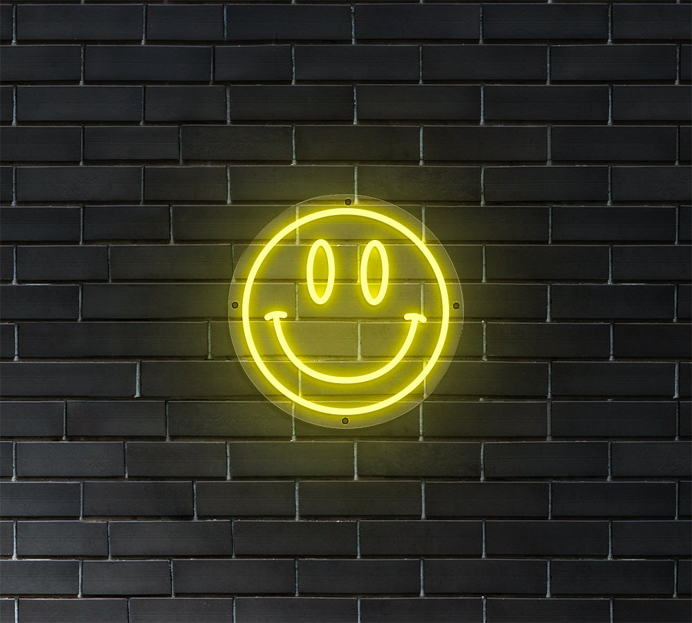 Neon Smiley Face